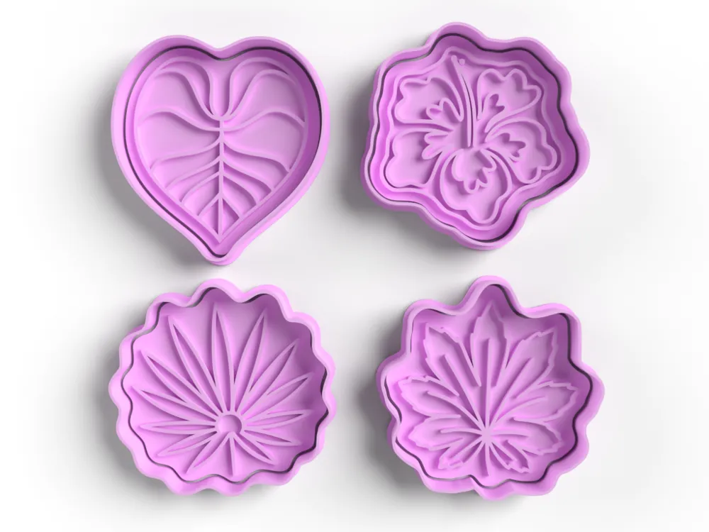flower leaf cookie cutter - Free 3D Print Model - MakerWorld