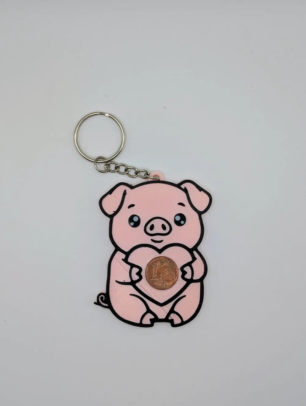 Lucky Pig Keychain – Cute Fast & Easy 3D Print - Free 3D Print Model ...