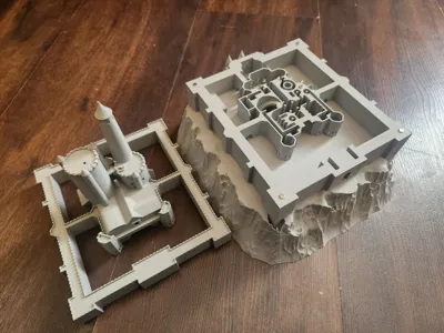 1:750 Ravenloft with interiors - Free 3D Print Model - MakerWorld