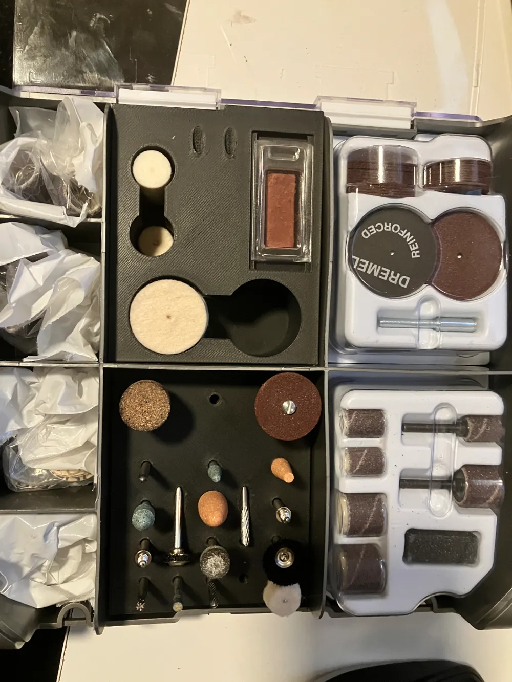 Dremel 110 piece kit inserts by Kessed - MakerWorld