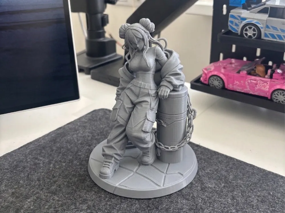 Street Style Anime Girl - Urban Aesthetic Figure - Free 3D Print Model ...