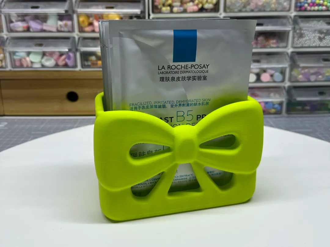 Hollow Bowknot Face Mask Organizer / Desktop Organizer - Free 3D Print ...