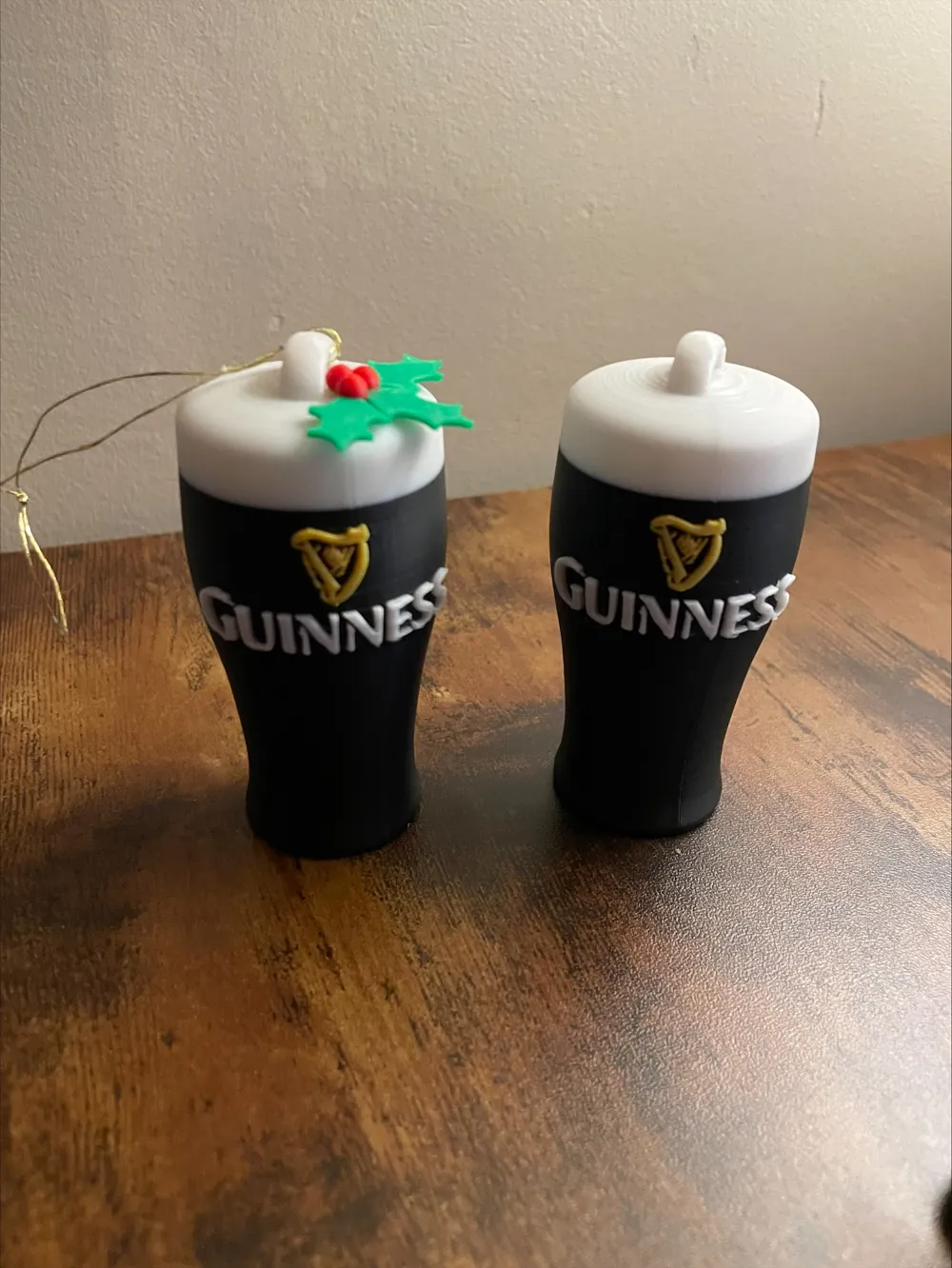 Guinness Pint Glass christmas decoration - Free 3D Print Model - MakerWorld