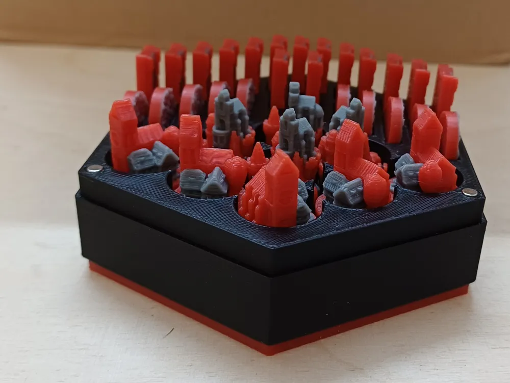 Magnetic Catan Player Pieces Box (Base Set) - Free 3D Print Model ...