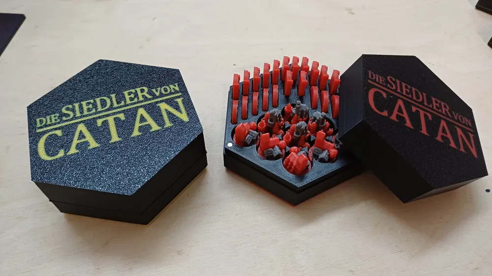 Magnetic Catan Player Pieces Box (Base Set) - Free 3D Print Model ...