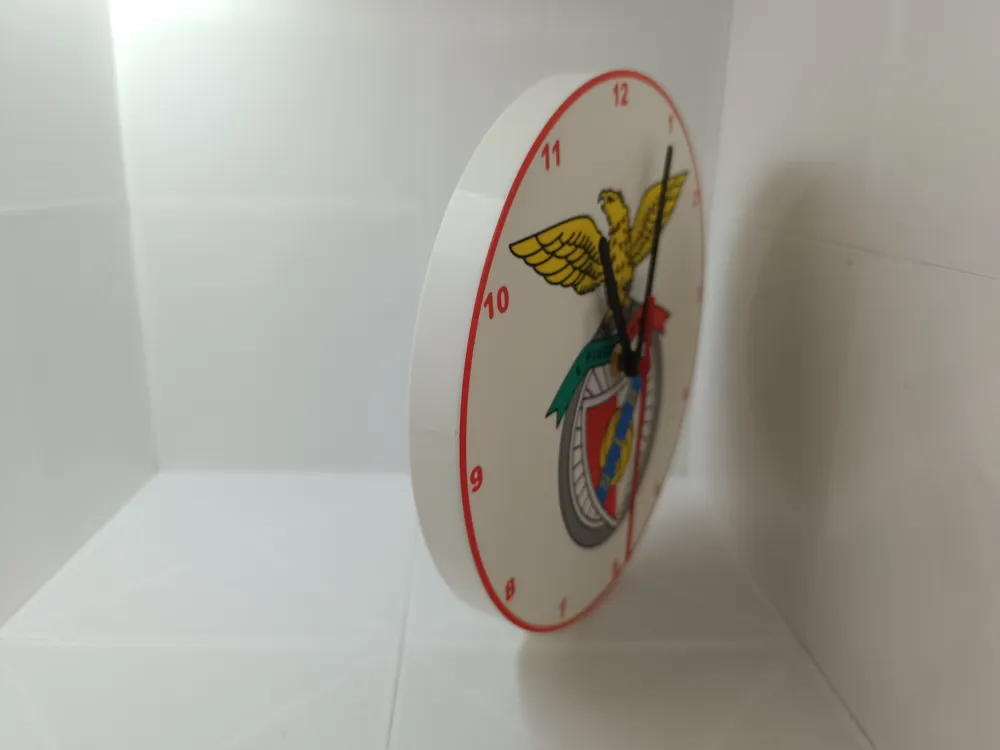 Benfica Wall Clock - Free 3D Print Model - MakerWorld
