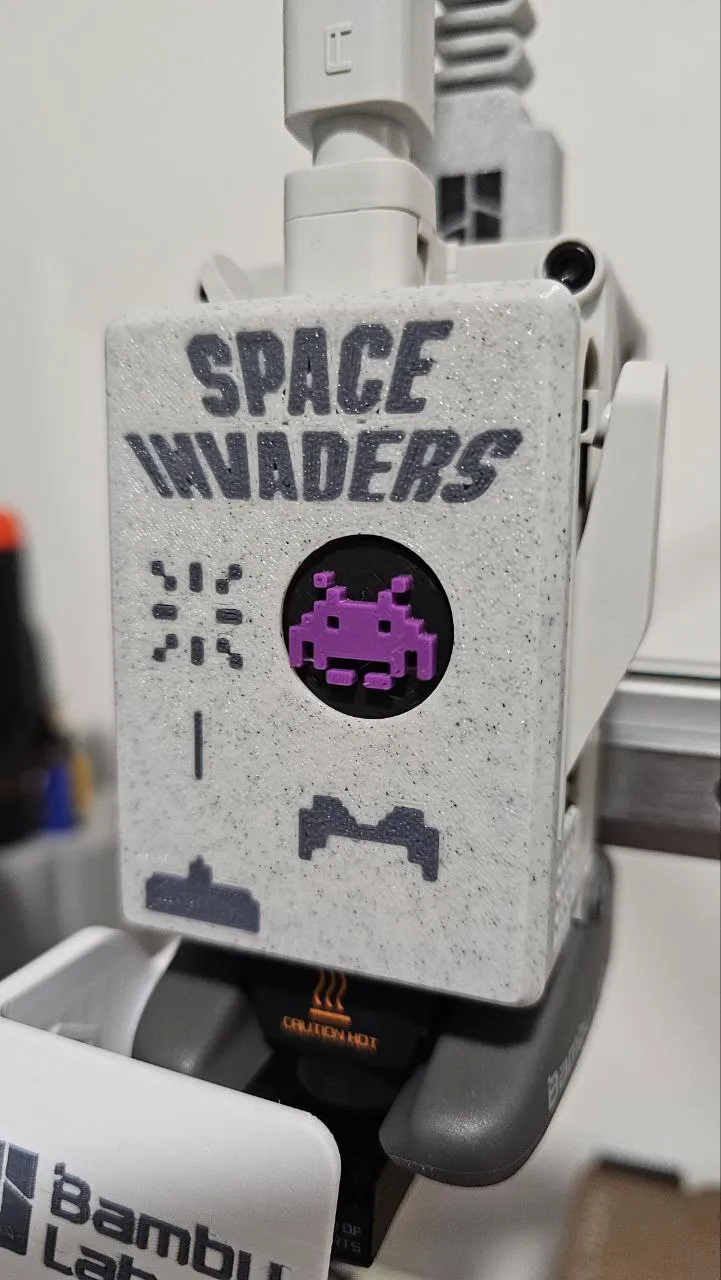 Space Invaders A1 | A1 Mini Cover Faceplate - Free 3D Print Model ...