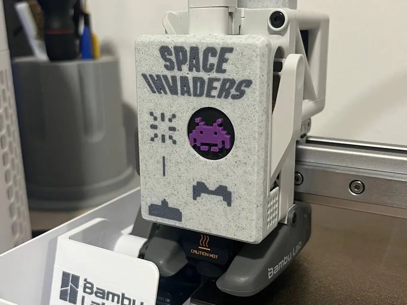 Space Invaders A1 | A1 Mini Cover Faceplate - Free 3D Print Model ...