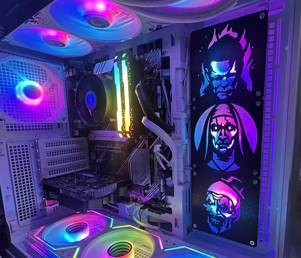 Horror PC Fan Cover Set – 120mm - Free 3D Print Model - MakerWorld