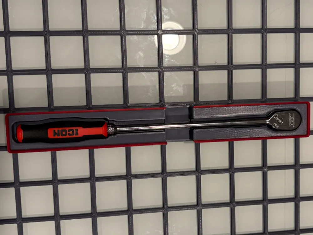 Icon 1/4" G2 Long Ratchet Gridfinity Bin by Geoff MakerWorld: Download ...