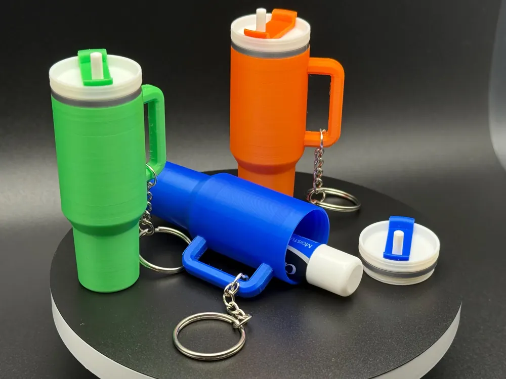 Tumbler Keychain with Screw Off Lid Remixed - Free 3D Print Model ...