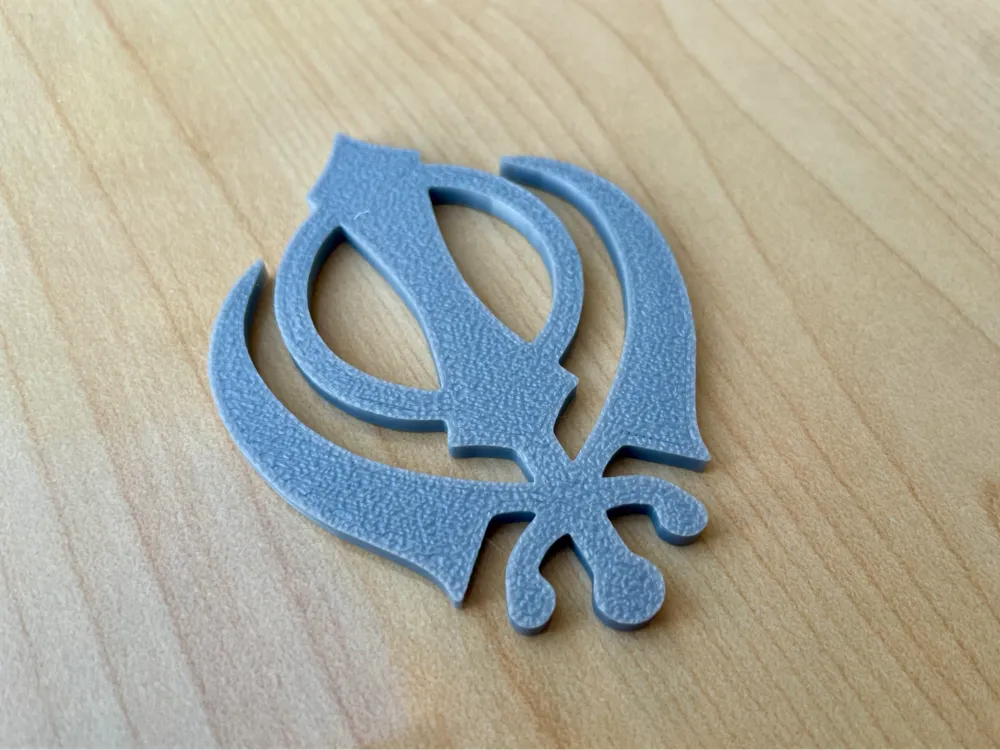 Khanda - Free 3D Print Model - MakerWorld