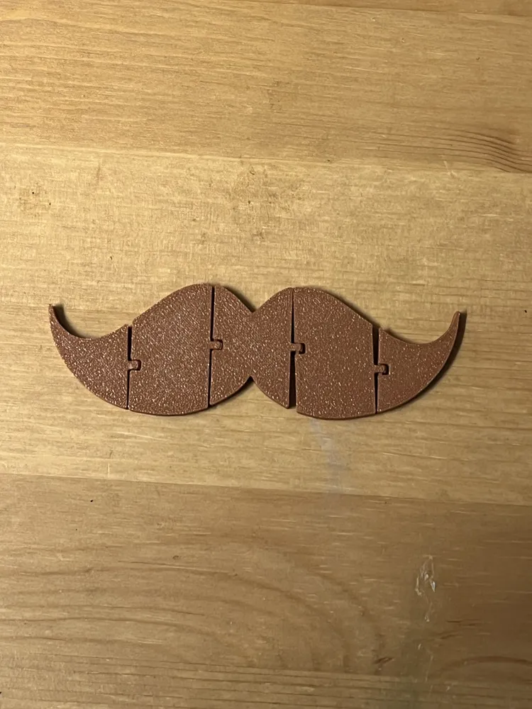 flexi moustache by Morganja MakerWorld: Download Free 3D Models