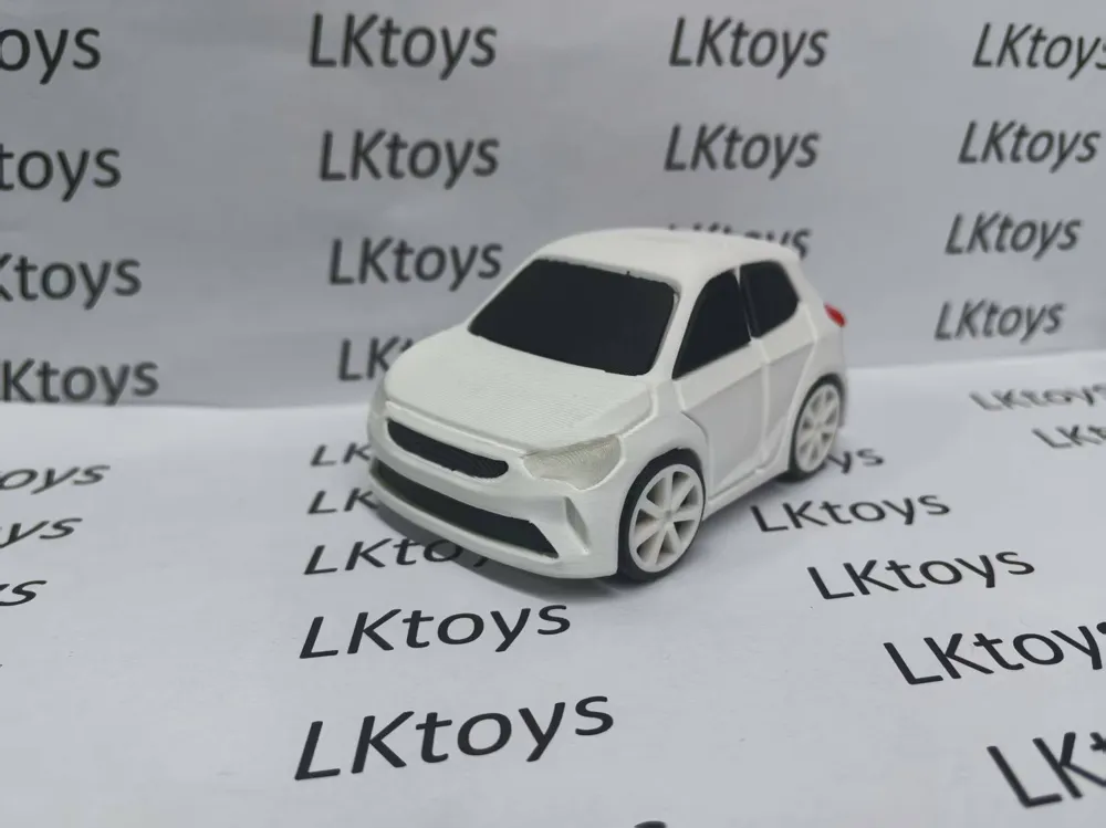 Opel Corsa disassembled and assembled, paint-free chibi toy sports car ...