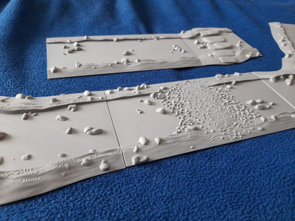 Modular Wargaming Terrain, Straight with Ford by The Terrain Atelier ...