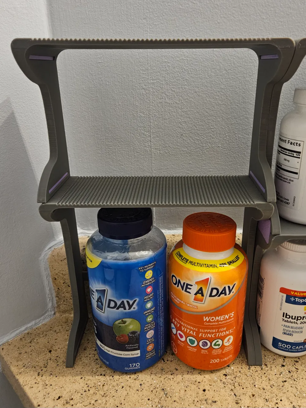 Wider Tabletop Shelf Rack + tapered top trim Remixed by bovineblitz ...