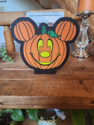 Mickey Pumpkin Light Box LED Lamp Halloween by Picture_it - MakerWorld