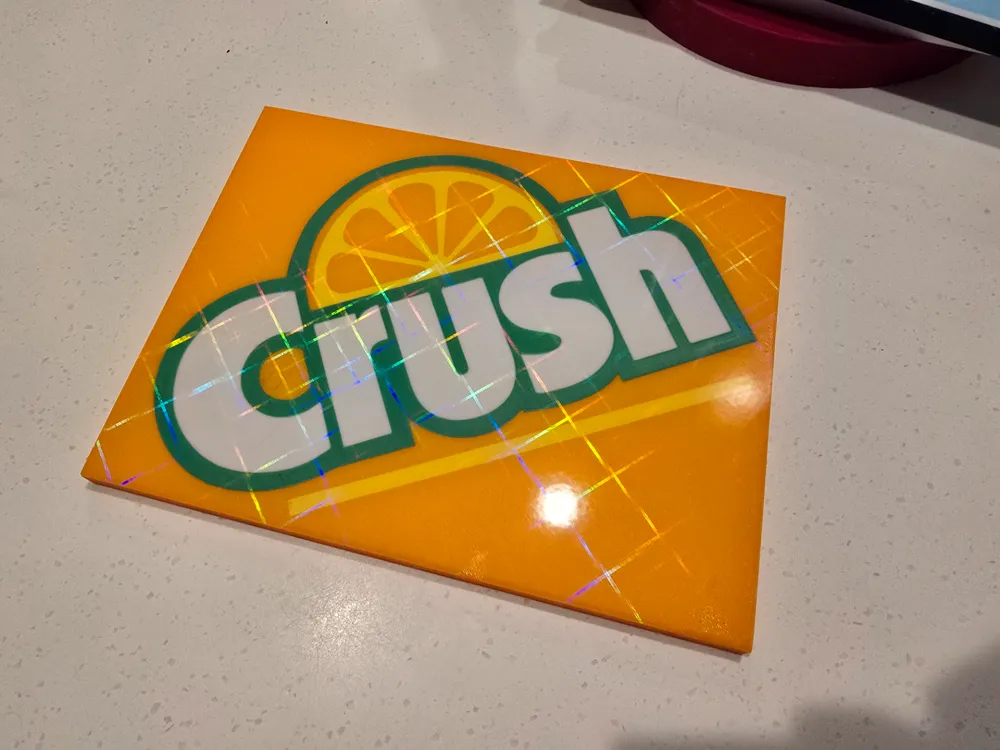 Retro Orange Crush Lightbox Sign by Phalanx MakerWorld: Download Free ...