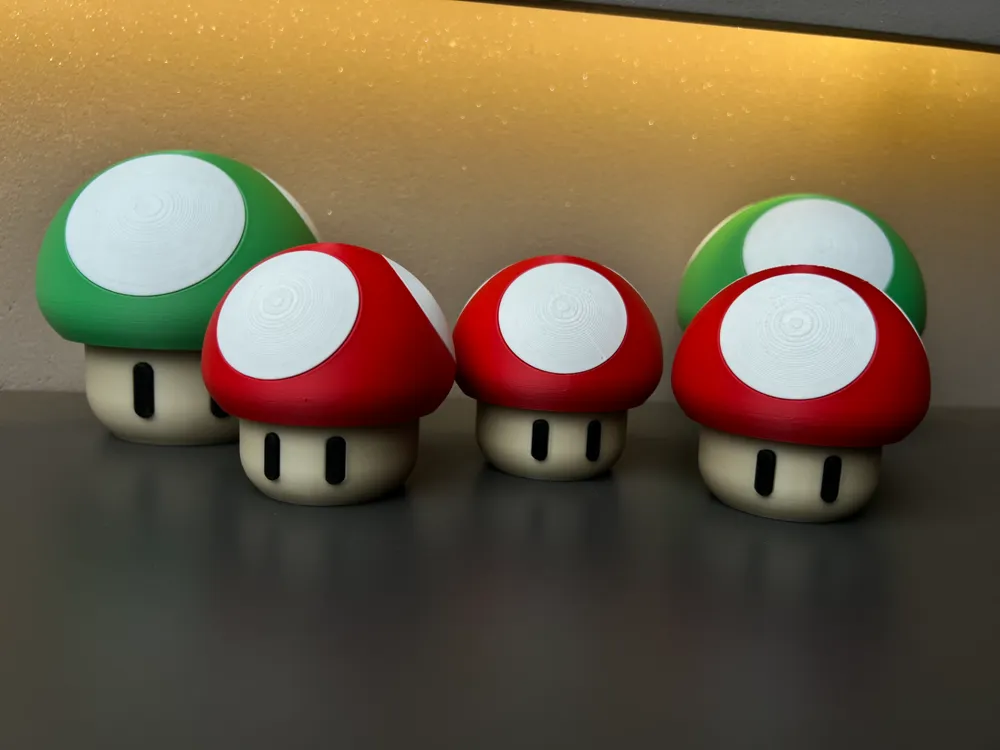 MINIS Super Mario 1up mushroom Pilz container box Remezclado por Jordan ...