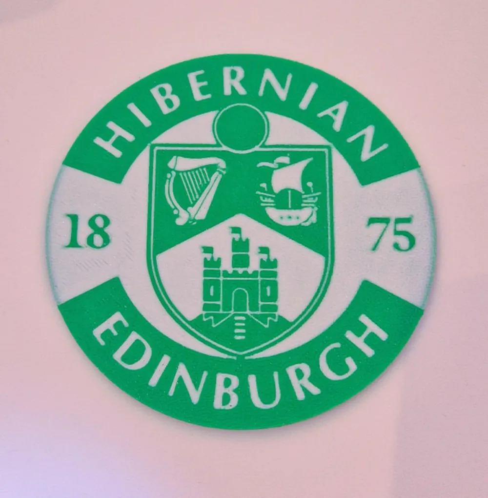 Hibernian Football Club Coaster by SA3D Designs MakerWorld: Download ...