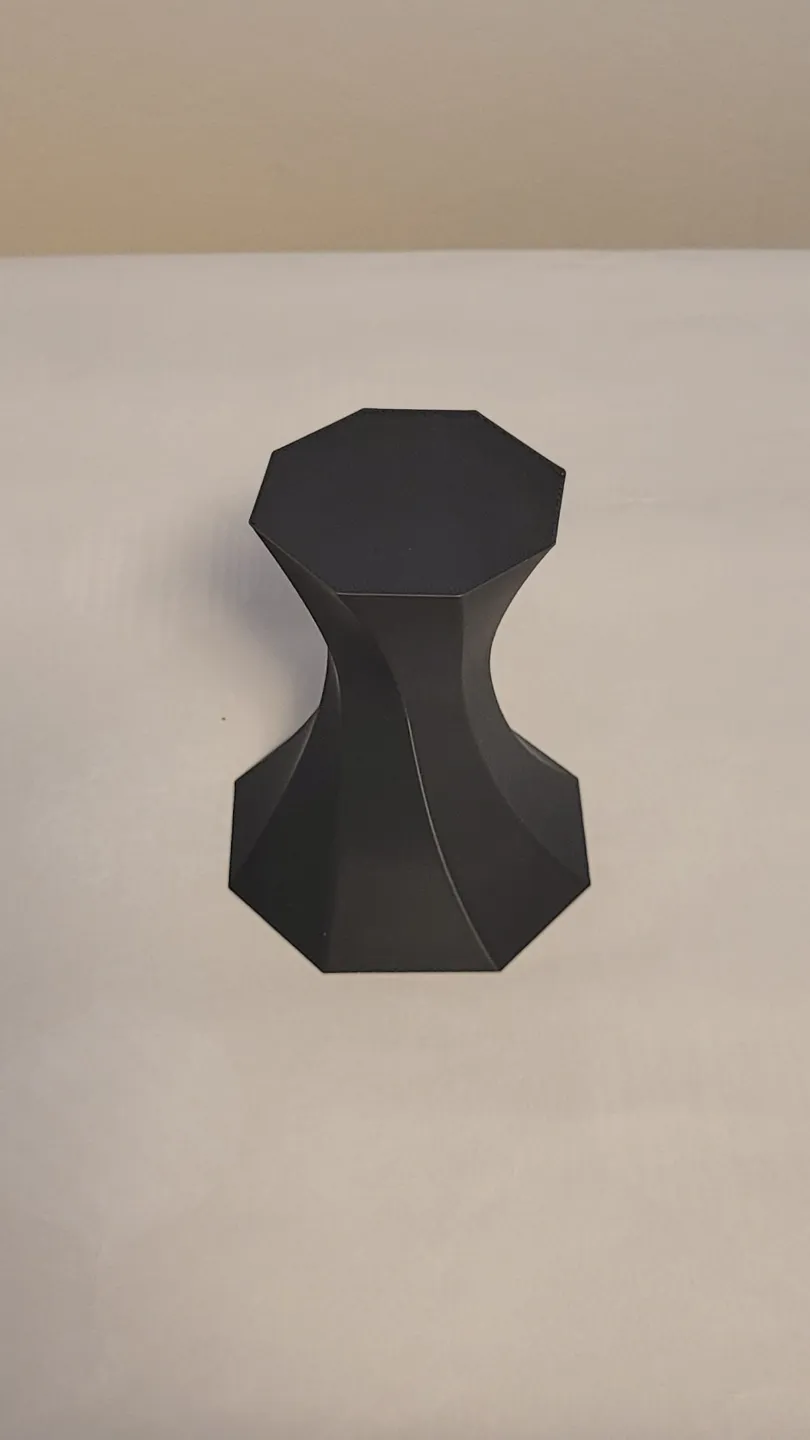 Twisted Hexagonal Stand for Figurine (No Support) by Livano - MakerWorld