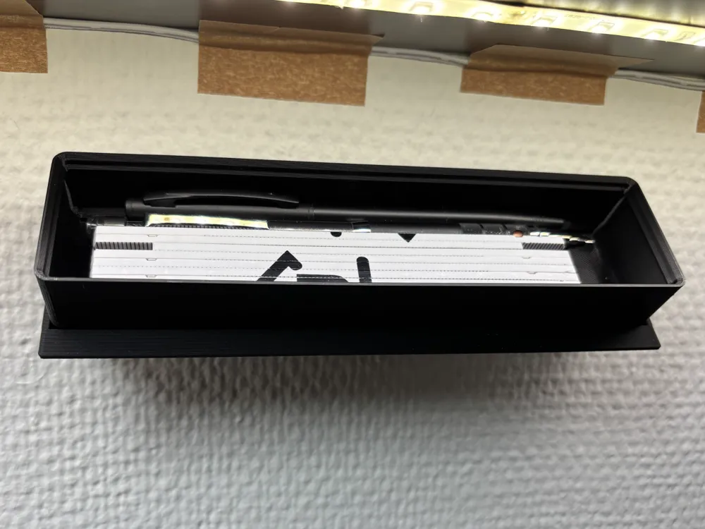 Gridfinity slanted wall mount (1x4) - Free 3D Print Model - MakerWorld