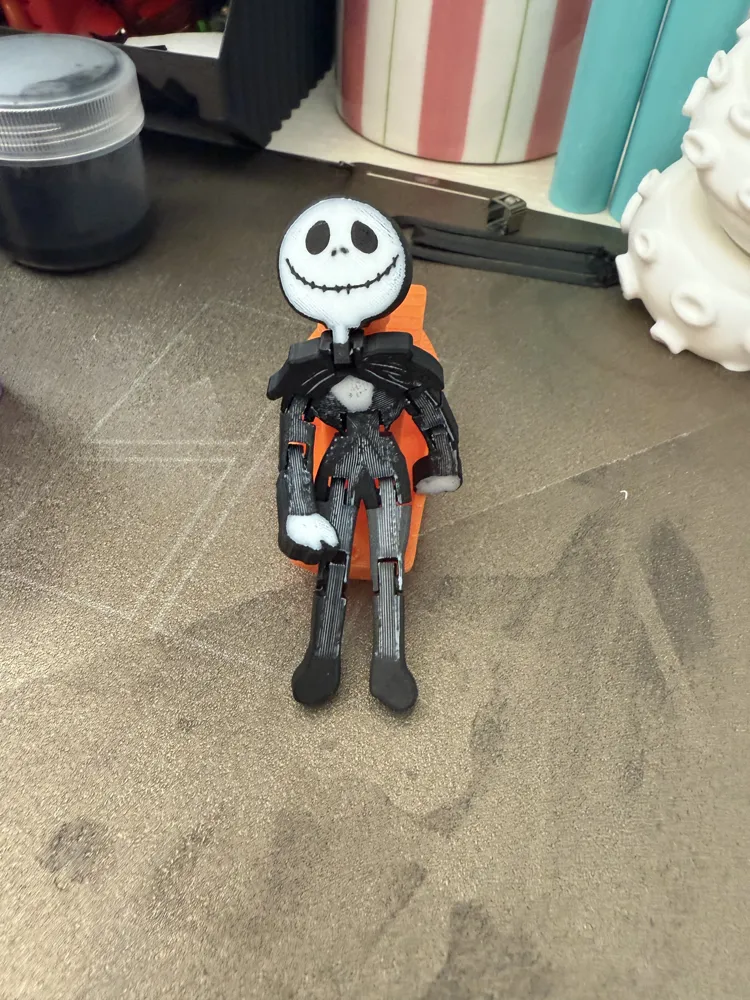 Flexi Jack Skellington - Free 3D Print Model - MakerWorld
