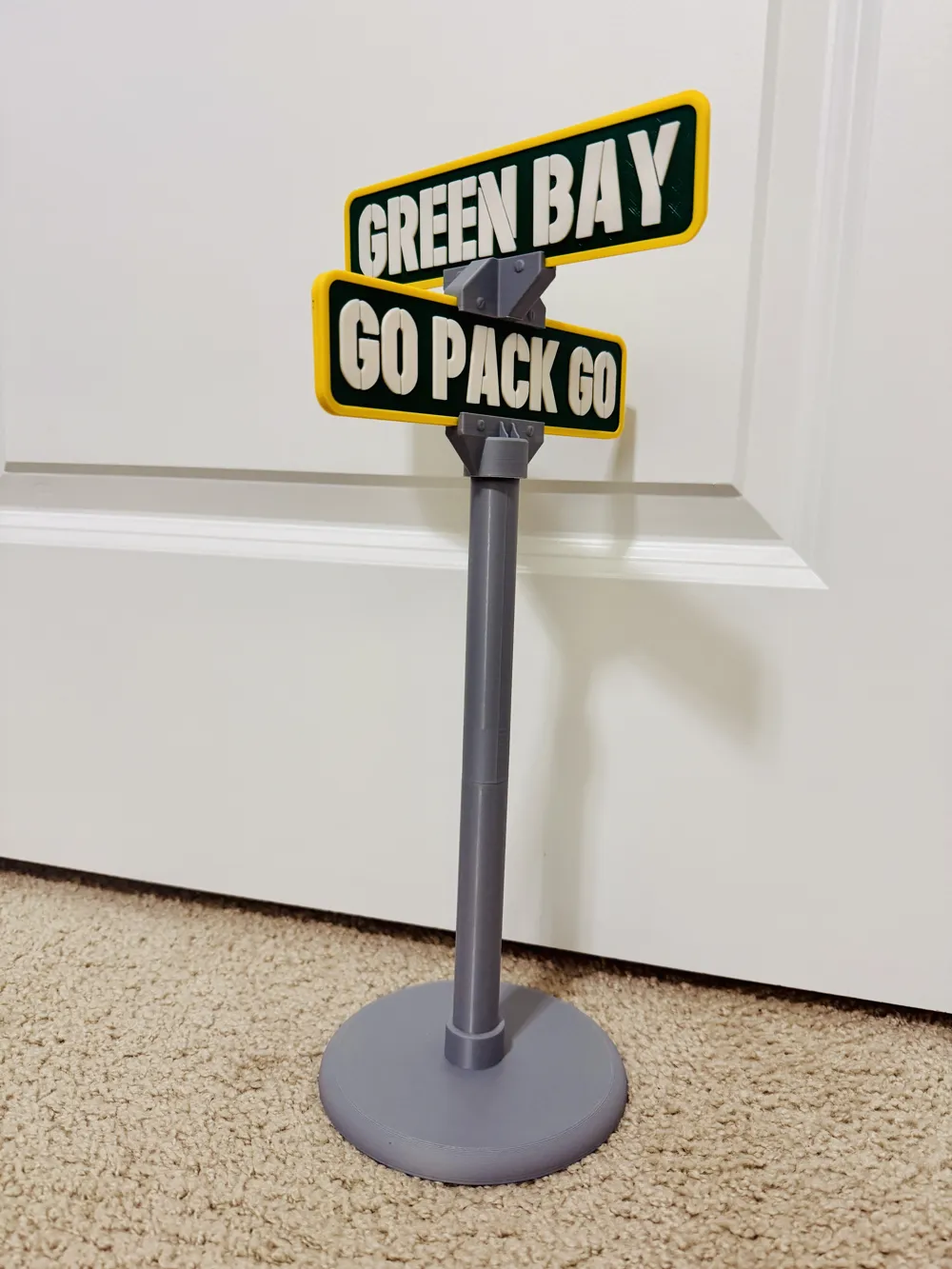 Green Bay Packers "Go Pack Go" street sign - Free 3D Print Model ...
