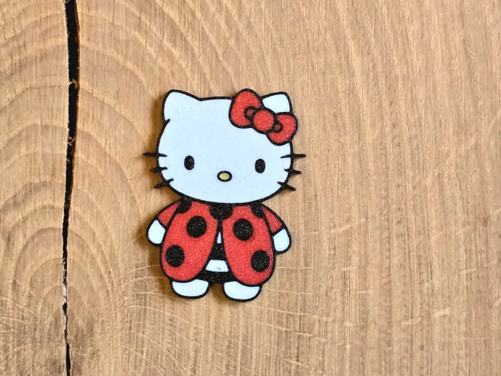 Hello Kitty as Ladybug fridge magnet by Goomol DIYMakerWorld: Download ...