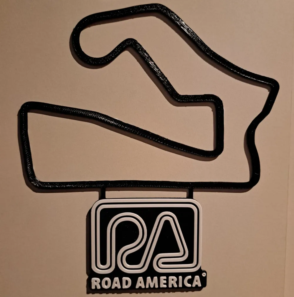Road America Track Map Wall Art by Oktober Revolution MakerWorld ...