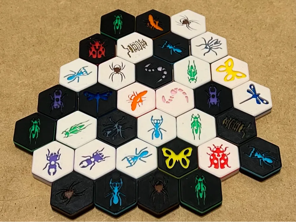 Hive Pocket board game + 3 expansions + 4 fan exp Remixed by Wesduh ...