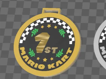 Mario Kart Medals - 1st, 2nd, 3rd, 4th Place by anthonywh79 - MakerWorld