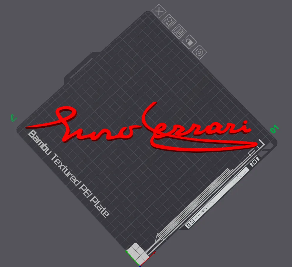 Enzo Ferrari Signature 3D Wall Art by Jeremy - MakerWorld