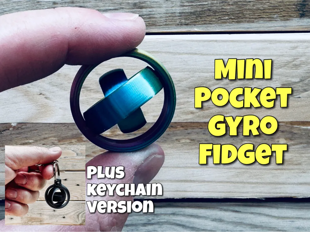 mini pocket gyro, plus keychain by ENIQUE3D - MakerWorld