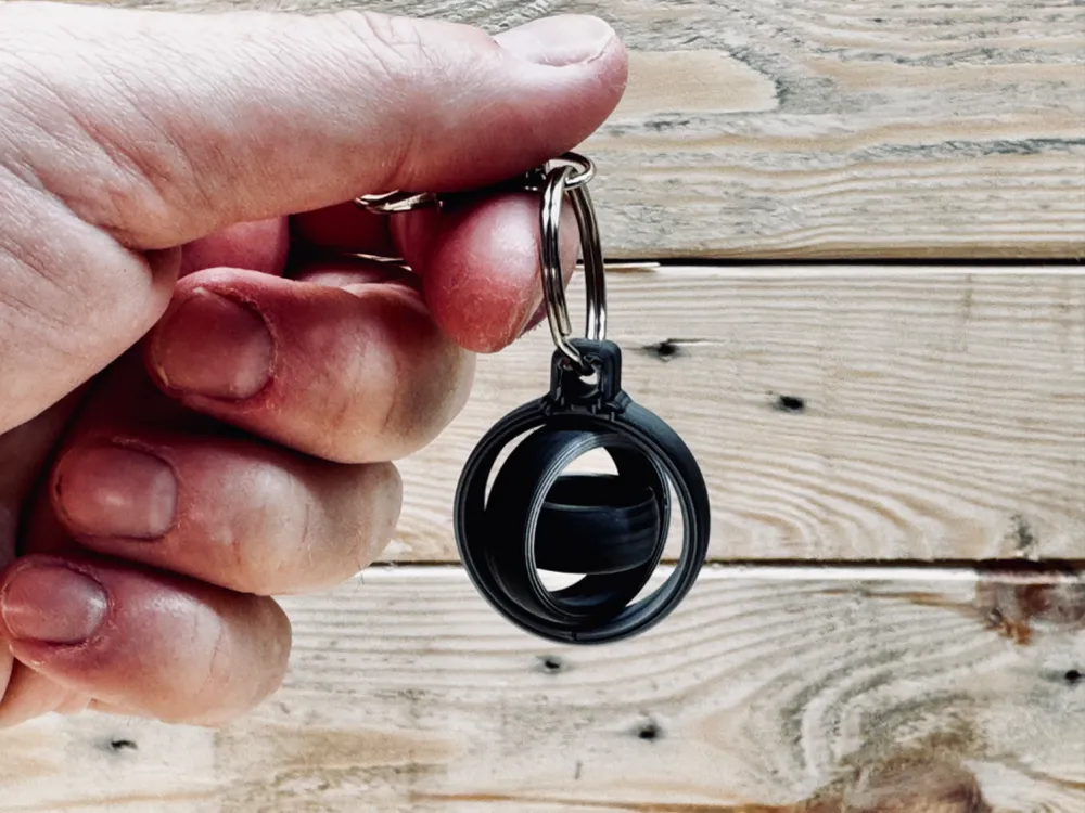 mini pocket gyro, plus keychain by ENIQUE3D - MakerWorld