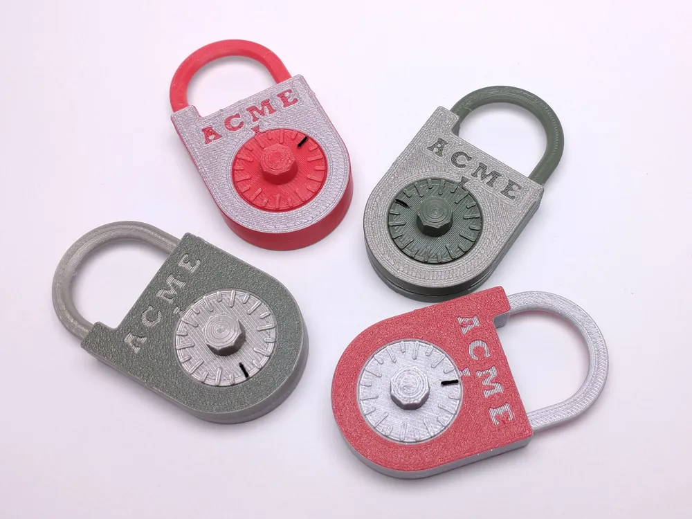 3-Digit Combination Padlock Kit Card by LoboCNC - MakerWorld