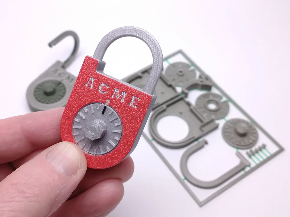 3-Digit Combination Padlock Kit Card by LoboCNC - MakerWorld