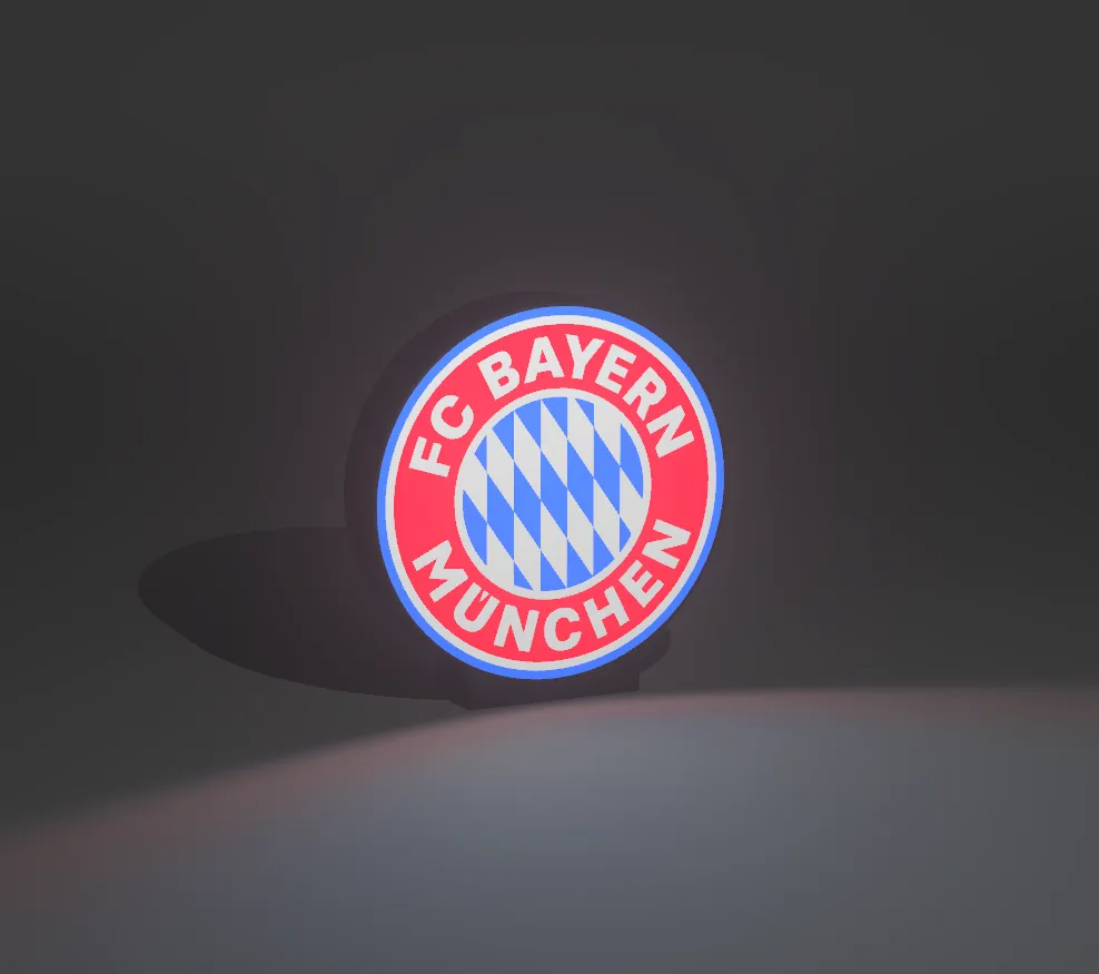 Bayern Munich FC LOGO LEDBOX - Free 3D Print Model - MakerWorld
