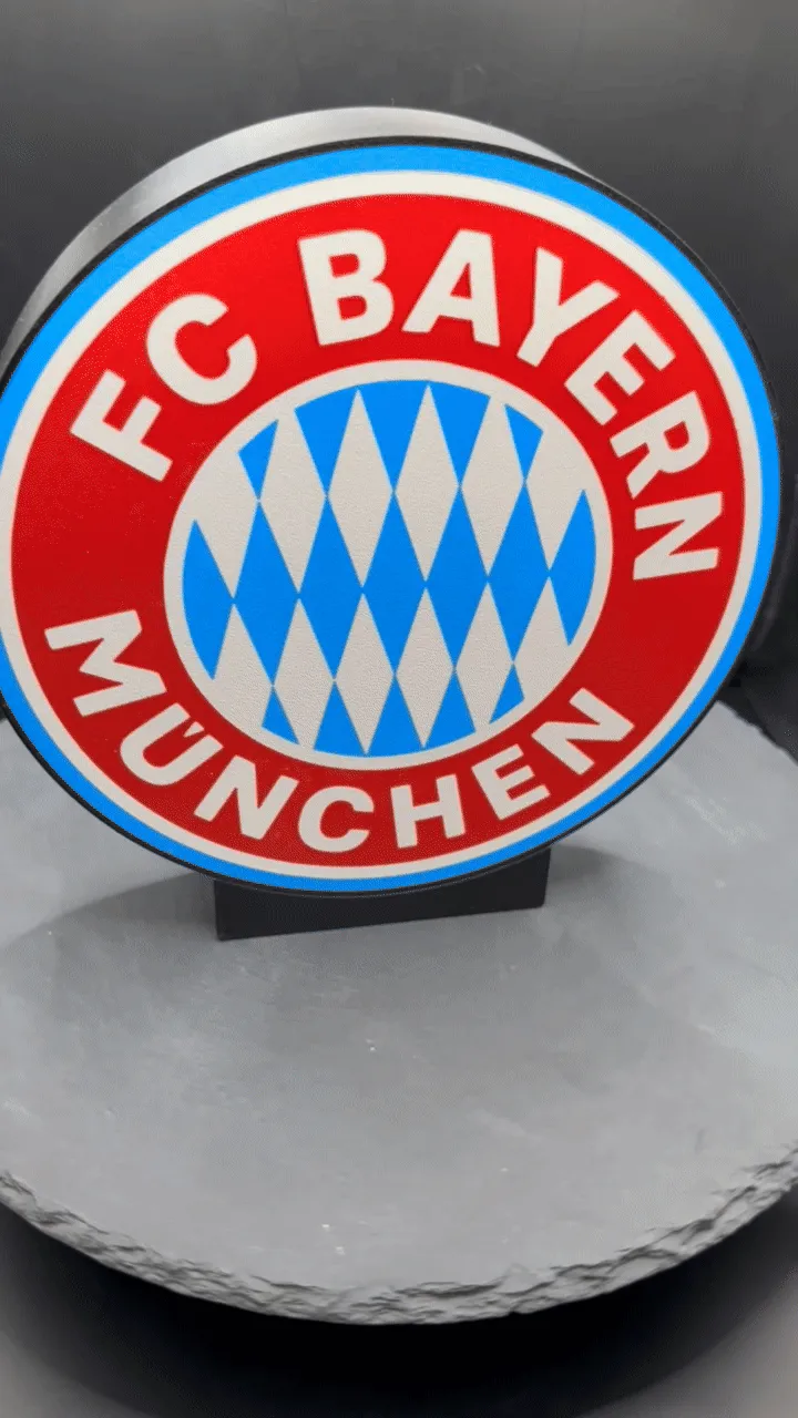 Bayern Munich FC LOGO LEDBOX - Free 3D Print Model - MakerWorld