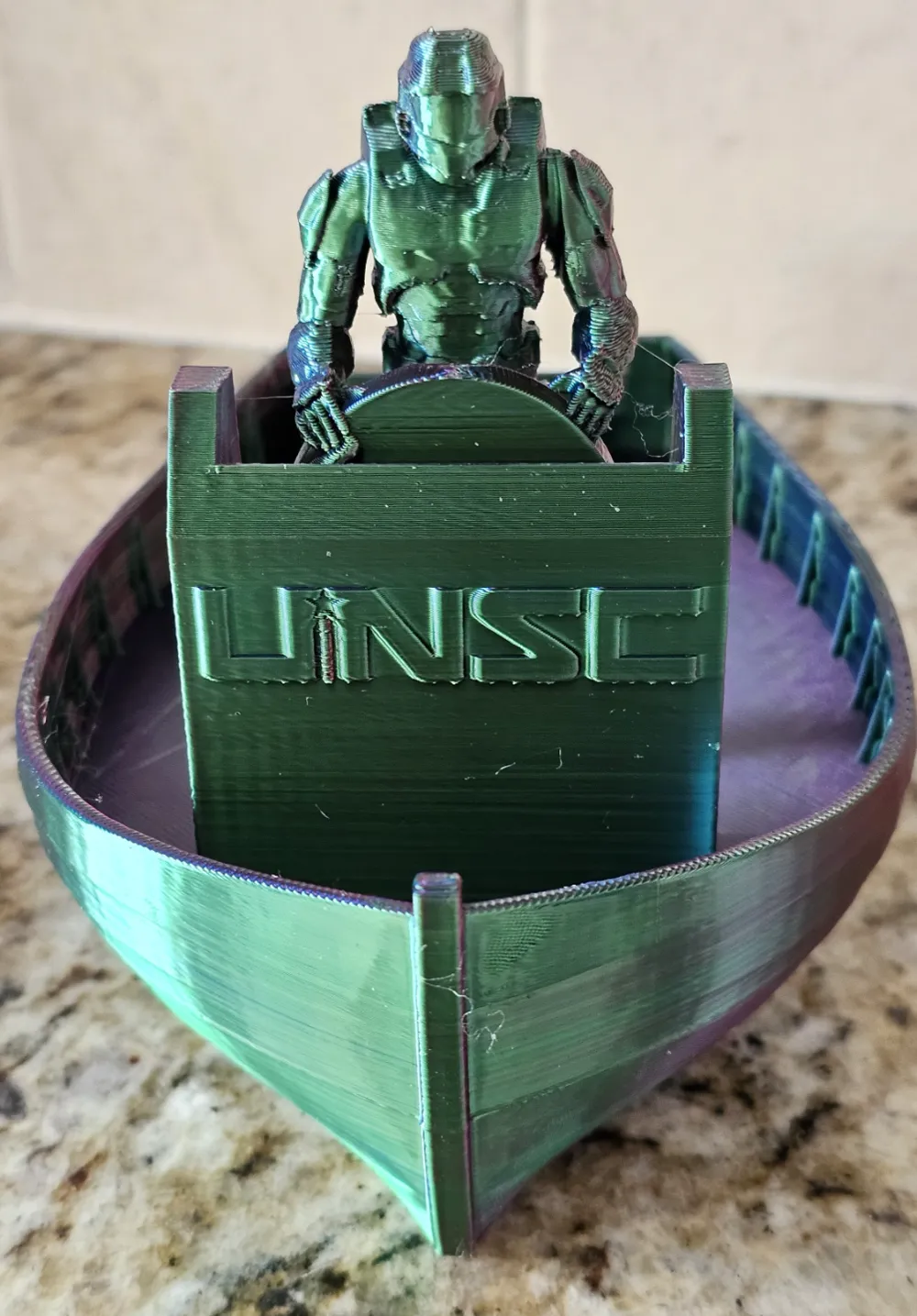 Halo Master Chief Speedboat Benchy Remixed by PaulD - MakerWorld