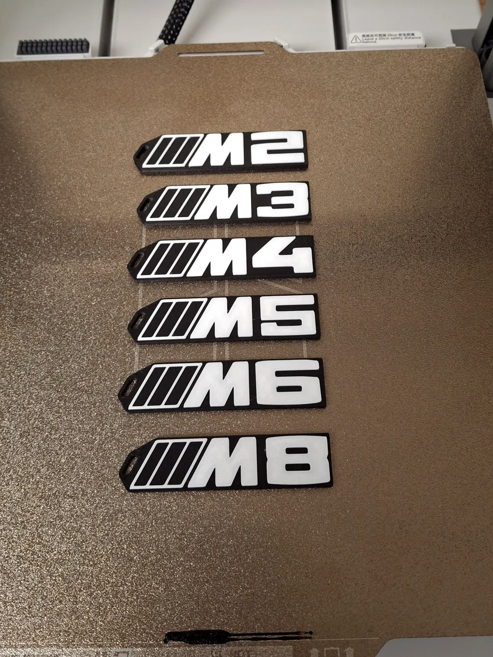 BMW M keyrings (M2, M3, M4, M5, M6, M8) by Tobias11 MakerWorld ...