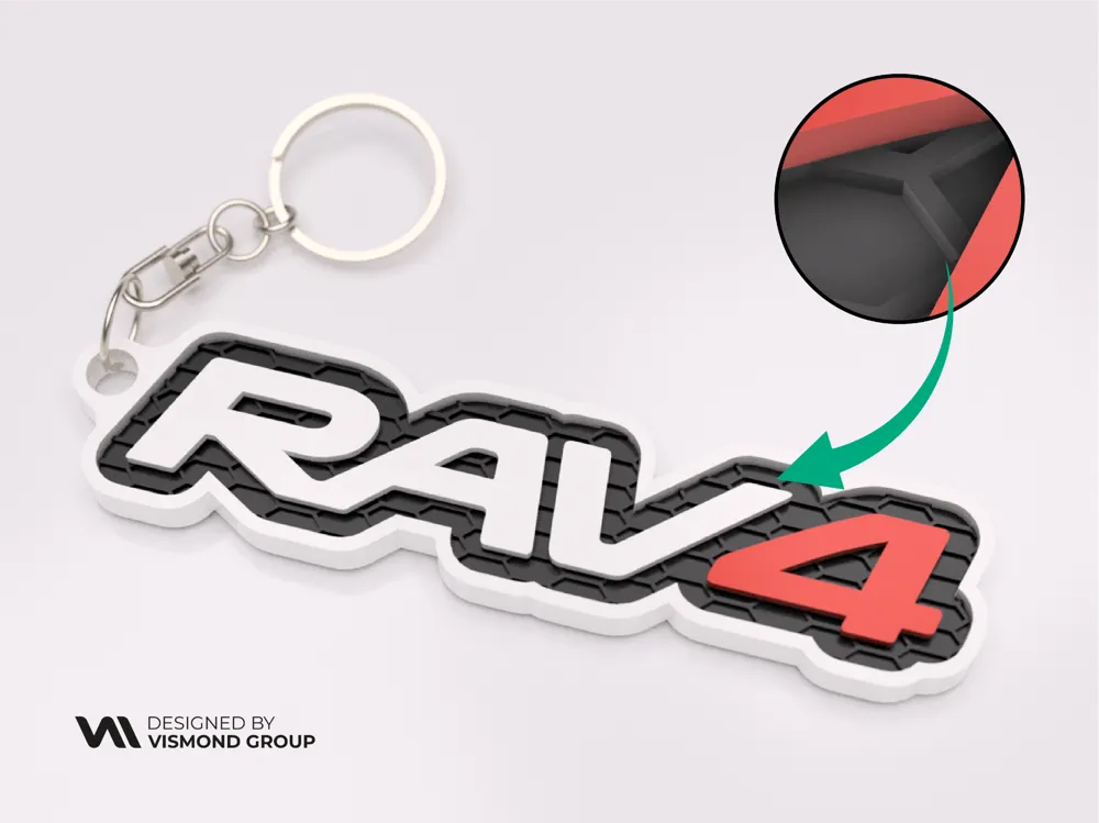 Toyota Rav4 Keychain by VISMOND GROUP MakerWorld: Download Free 3D Models