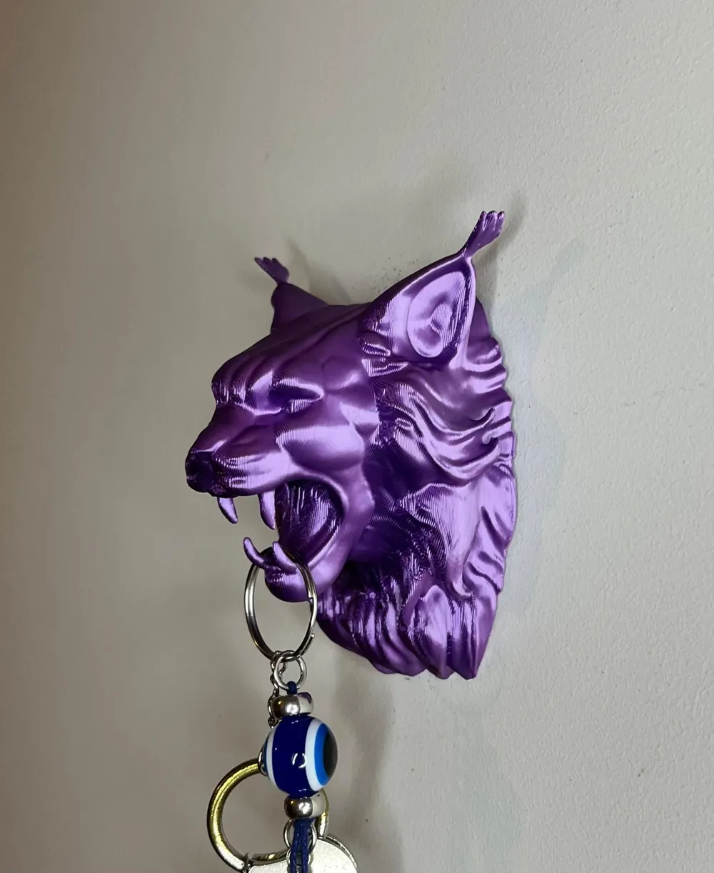 Cat wall mounted decoration key holder organizer by Rei Bau MakerWorld ...