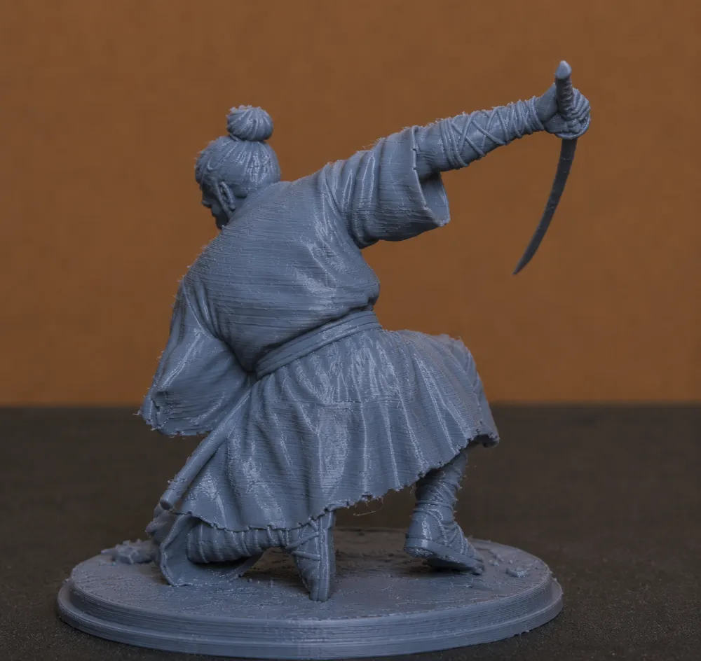 Classic Samurai With Katana Figure - Free 3D Print Model - MakerWorld