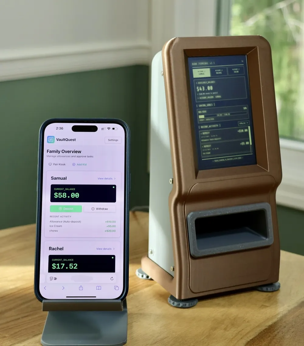 VaultQuest Home Terminal – ATM Edition - Free 3D Print Model - MakerWorld