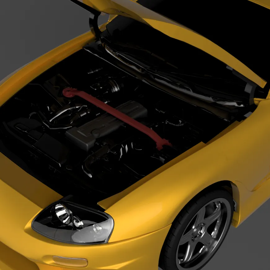 Toyota Supra jza80 3D model key holder on the wall - Free 3D Print ...