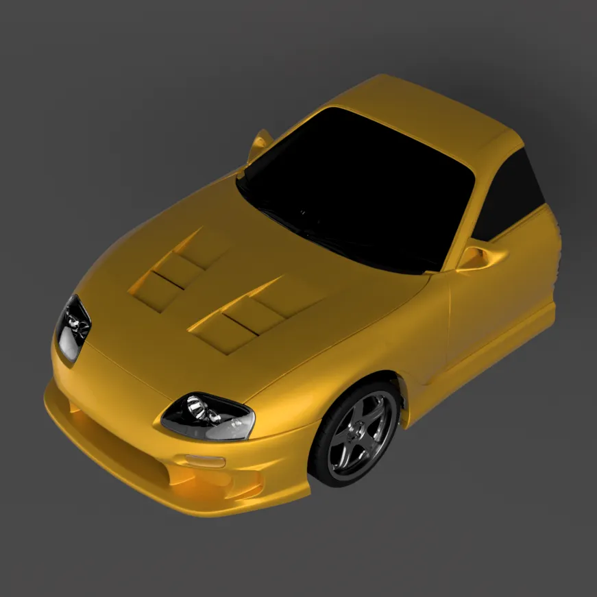 Toyota Supra jza80 3D model key holder on the wall - Free 3D Print ...
