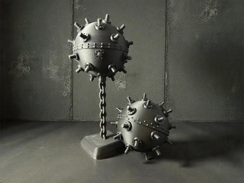 Naval (Sea) Mine Model - Free 3D Print Model - MakerWorld