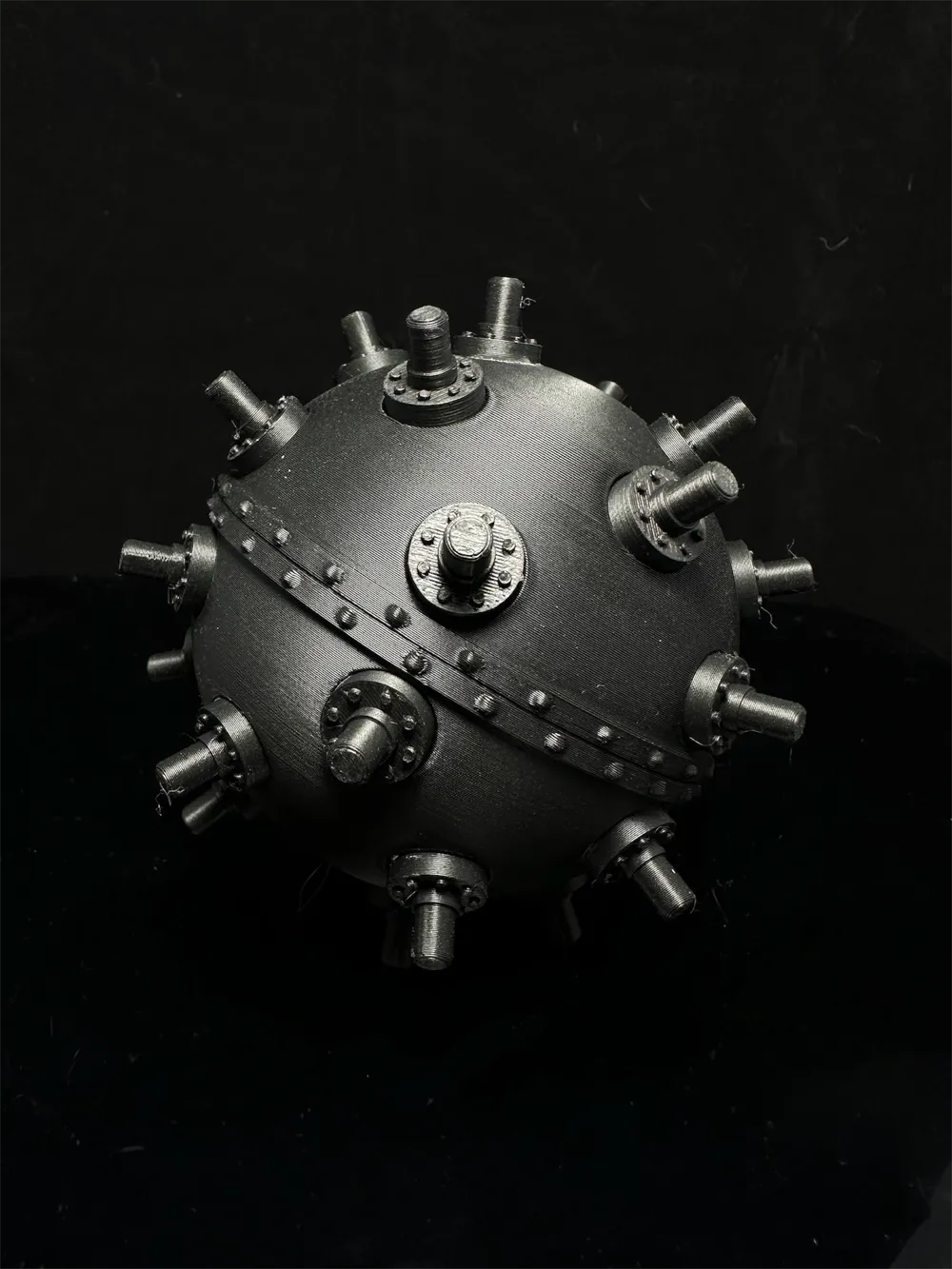 Naval (Sea) Mine Model - Free 3D Print Model - MakerWorld