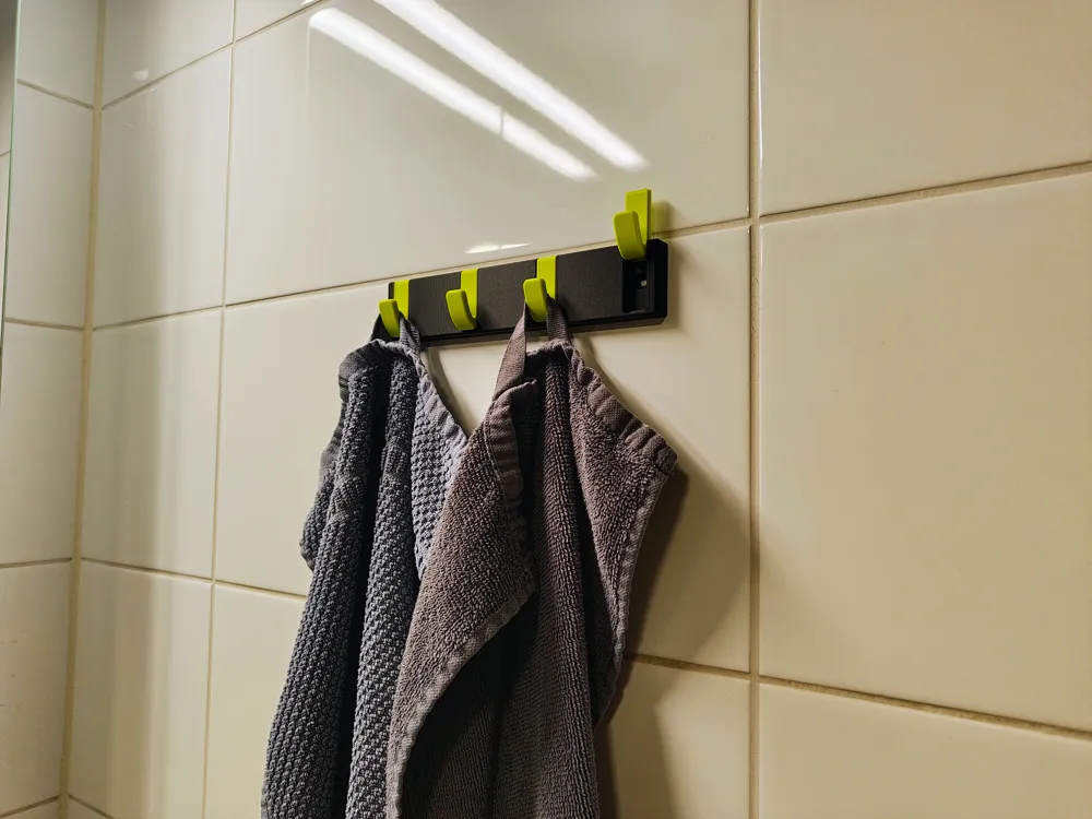 Modular Wall Hook Rack by brgl MakerWorld: Download Free 3D Models